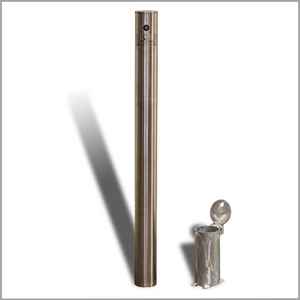 Removable Inground Bollard Stainless Steel 90mm (Key Lock)